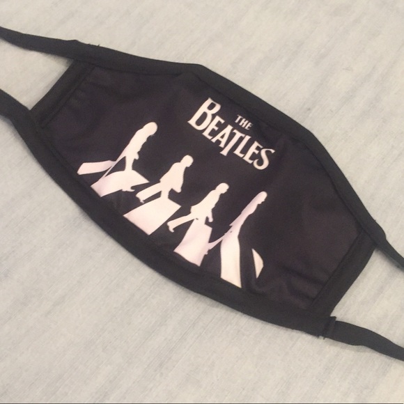 Accessories | 215 The Beatles Black Abbey Road Image Face Mask Cloth ...